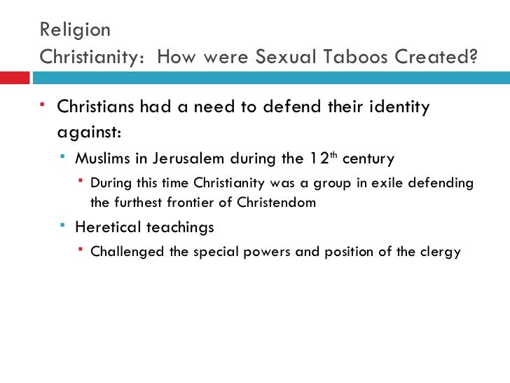 Sexual Taboos In Western Society A Look At The Use Of Boundaries