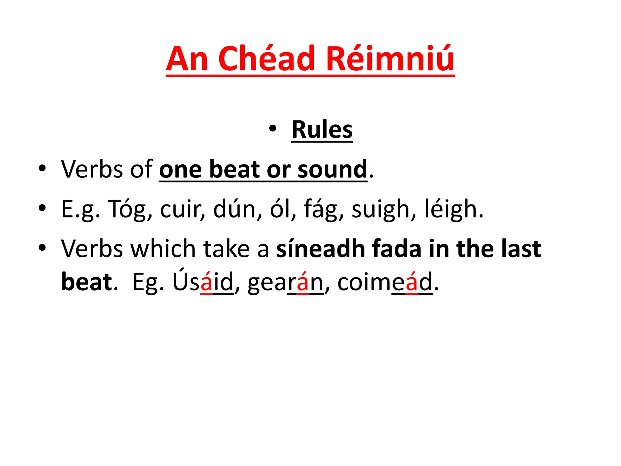 An aimsir chaite.pptx irish language ppt | PPTX