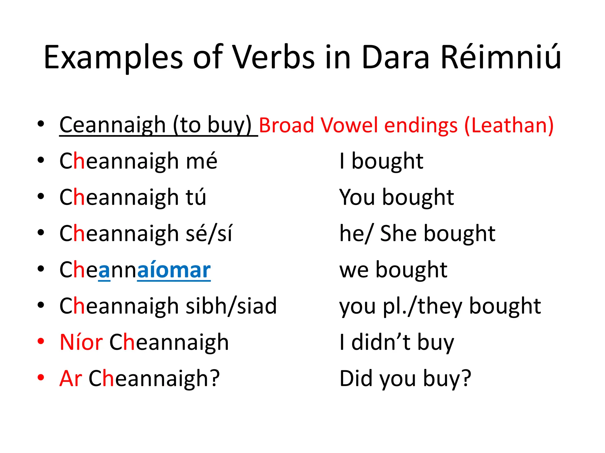 An aimsir chaite.pptx irish language ppt | PPTX