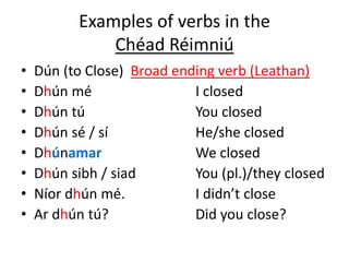 An aimsir chaite.pptx irish language ppt | PPTX