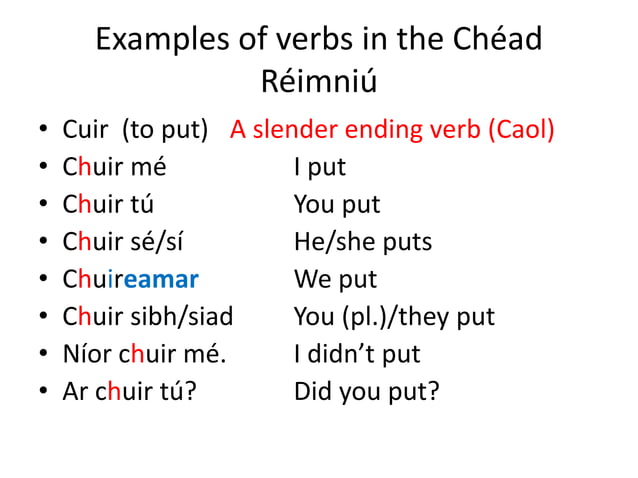 An aimsir chaite.pptx irish language ppt | PPTX