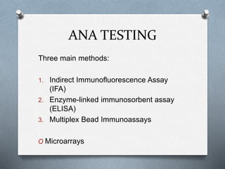 ANA in autoimmunity by DR. ANAMIKA DEV | PPTX