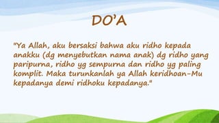 Anak ku anak yang sholeh | PPT