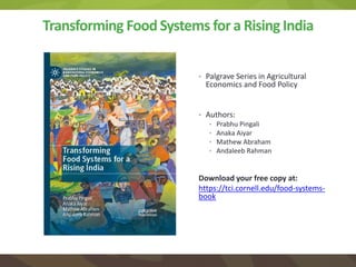 Achieving SDG2 by 2030 through food systems transformations ...