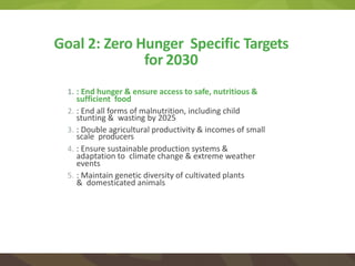 Achieving SDG2 by 2030 through food systems transformations ...