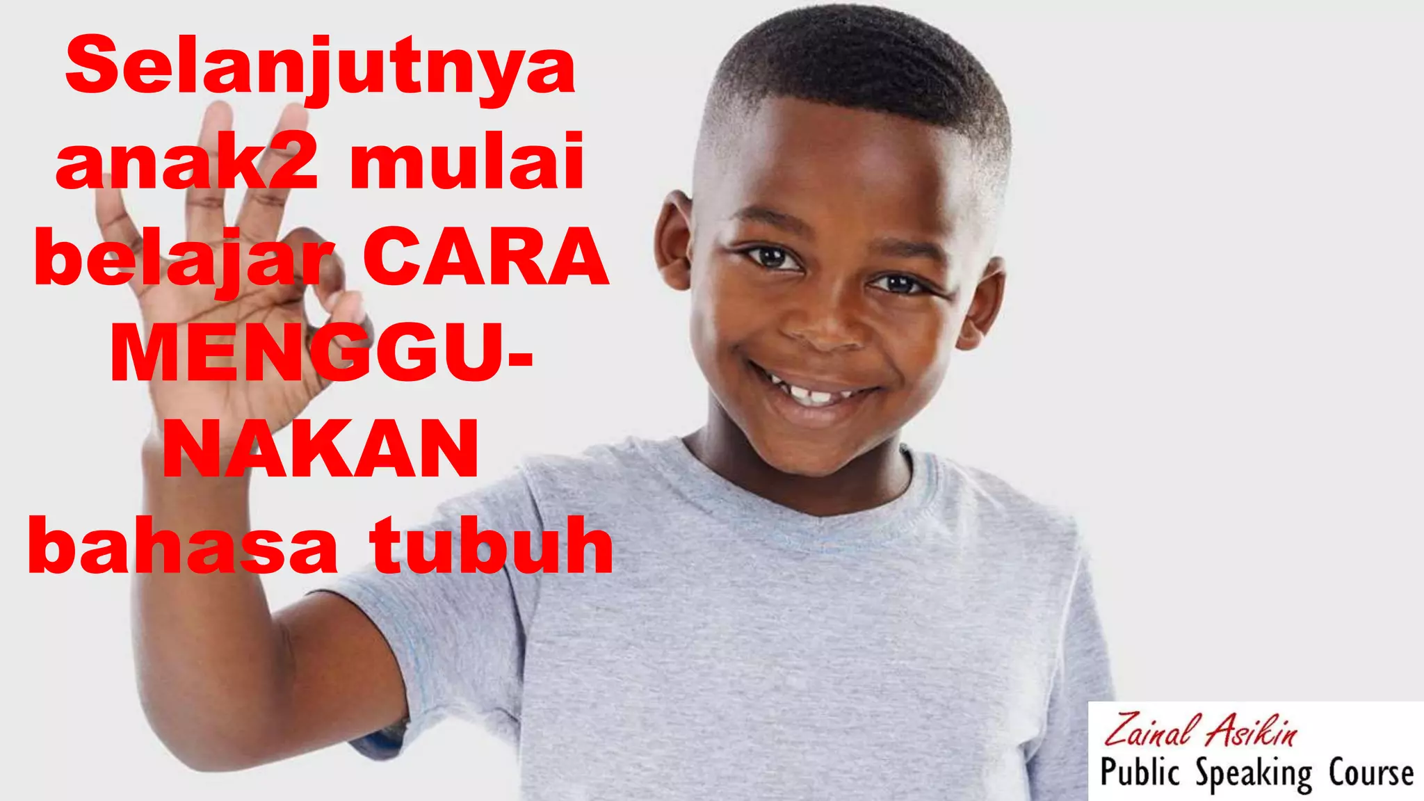 Anak belajar public speaking | PPTX