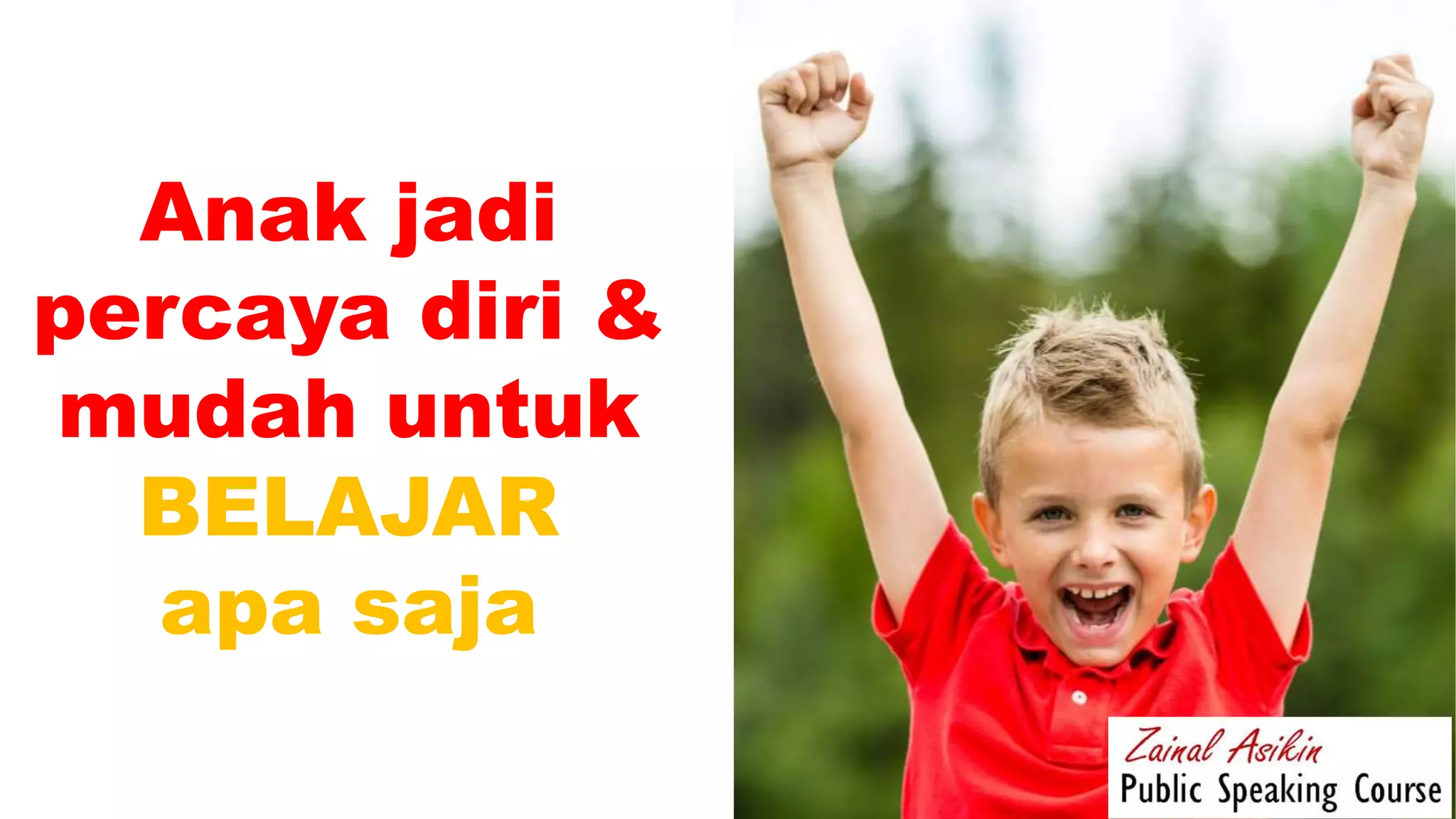 Anak belajar public speaking | PPTX