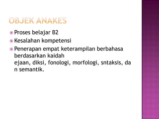 Analisis Kesalahan Berbahasa | PPTX