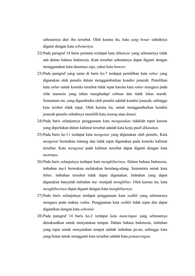 Analisis Kesalahan Berbahasa | PDF