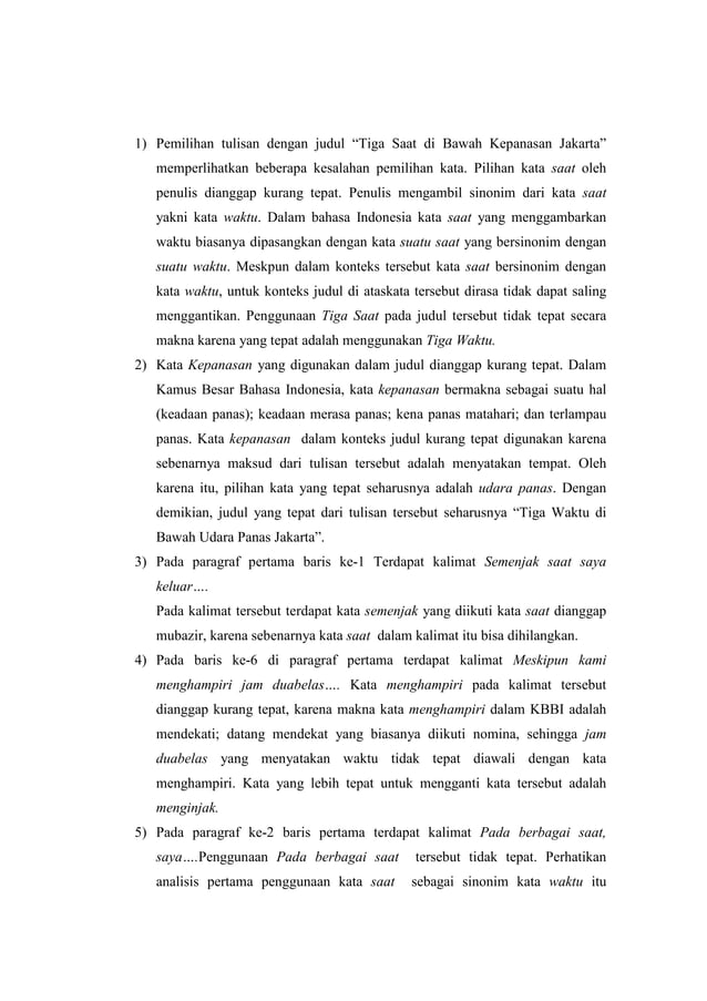 Analisis Kesalahan Berbahasa | PDF