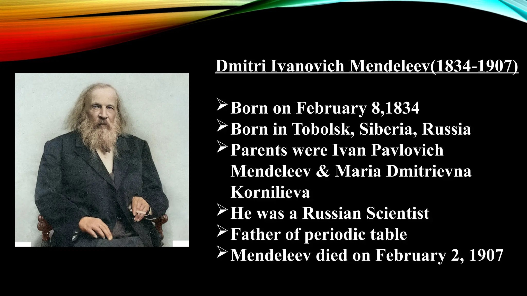 Scientific contribution of Mendeleev .pptx