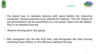 NATURAL AND ANTHAOPOGENIC RADIATIVE FORCING BASED ON IPCC AR5 | PPTX