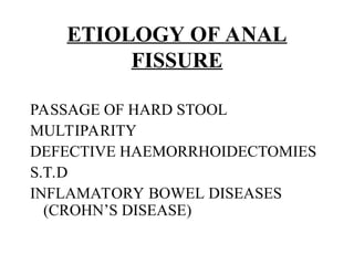 AND PERIANAL CONDITIONSAND PERIANAL CONDITIONS ppt | PPT