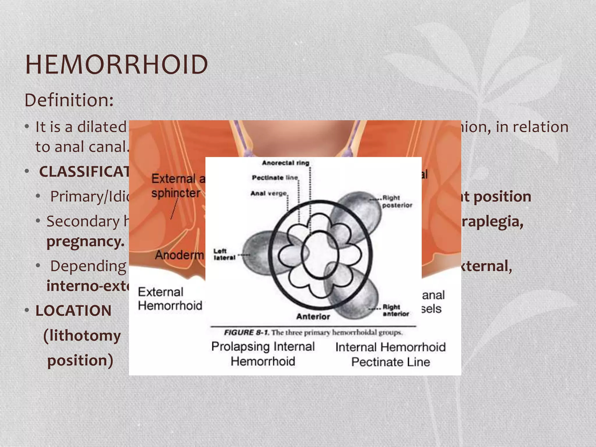 ANAL & PERIANAL DISEASE (PART 1) | PPTX