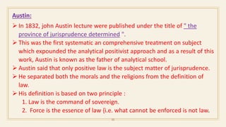 topic : Analytical school (jurisprudence) | PPTX