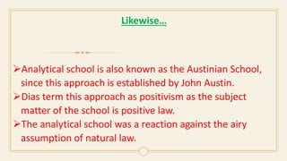 topic : Analytical school (jurisprudence) | PPTX