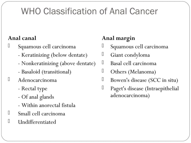 Anal cancer ppt | PPT