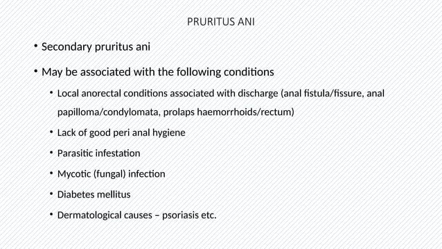 ANAL DISEASES.pptx surgical management | PPTX