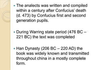 Analects of Confucius | PPTX