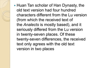 Analects of Confucius | PPTX