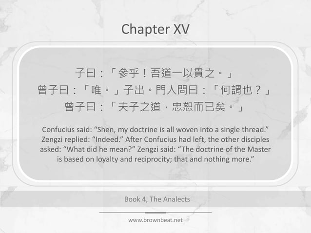 Disciples of Confucius: Analects Book 4 | PPTX