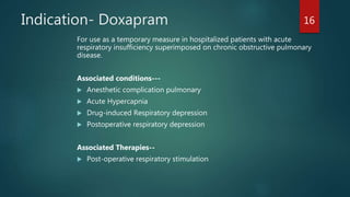 ANALEPTICS - DOXAPRAM | PPTX
