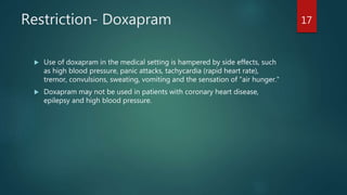 ANALEPTICS - DOXAPRAM | PPTX