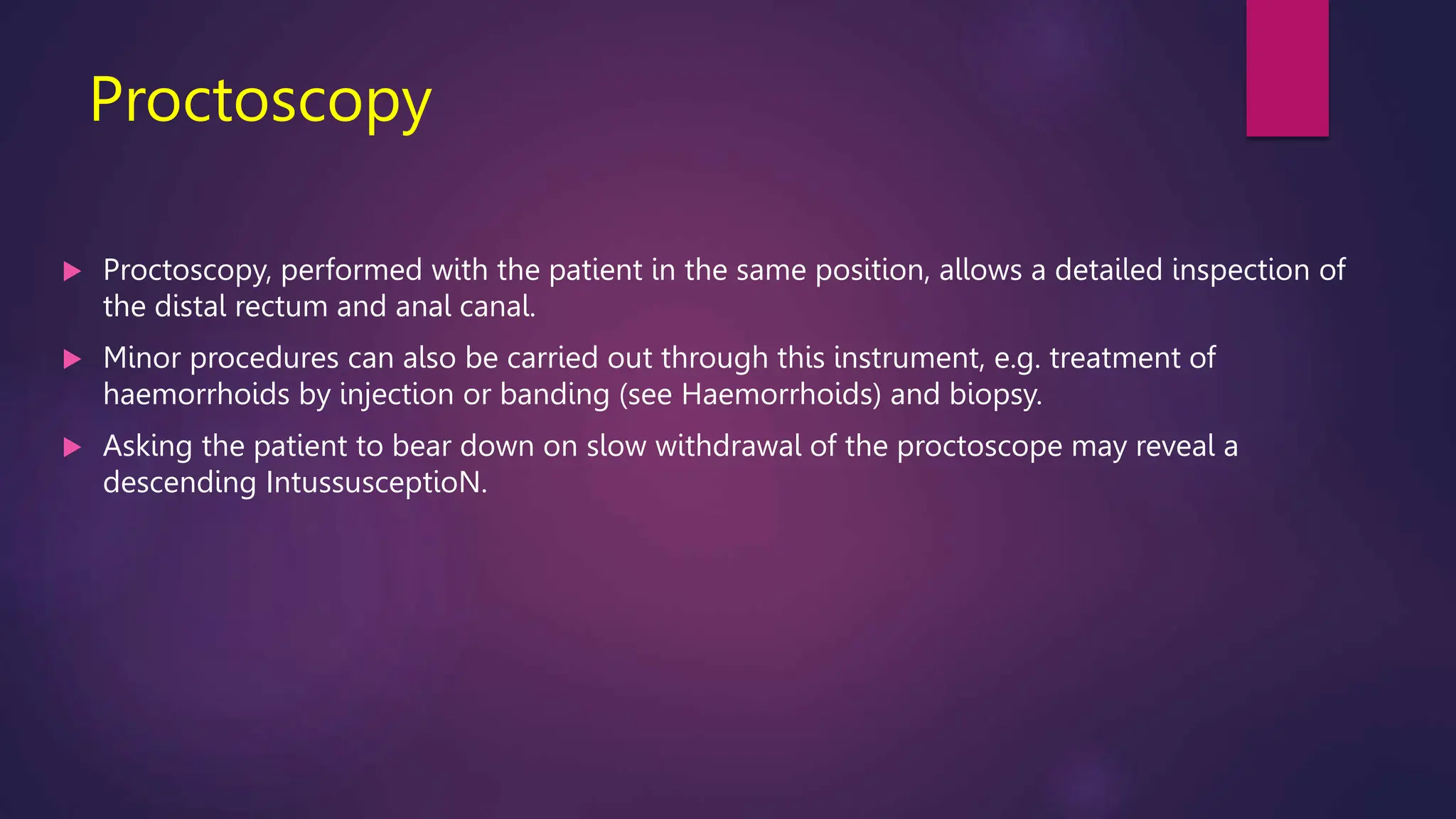 anal examination by Baillie and love short practice of surgery | PPTX