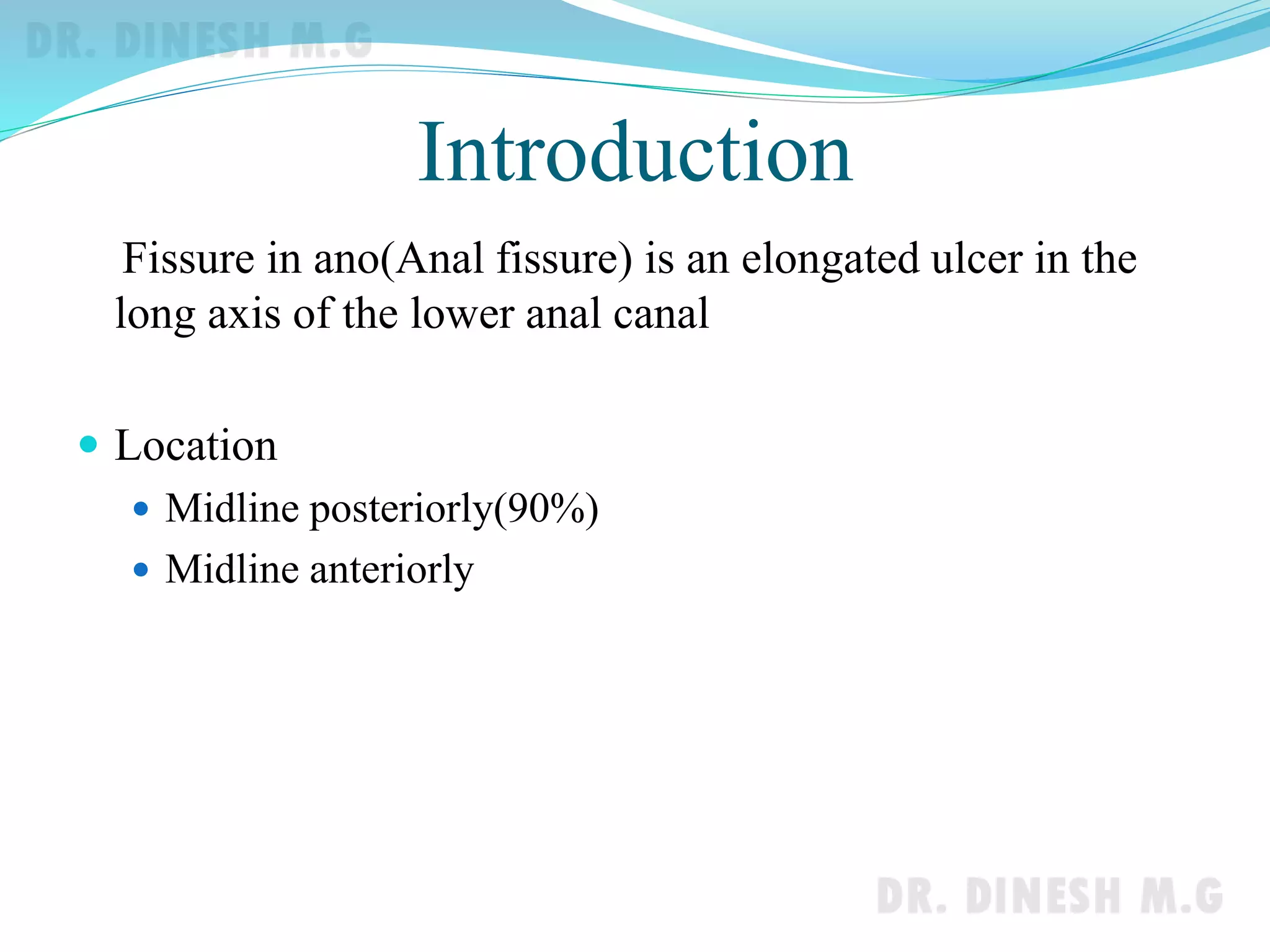 Anal Fissure Ppt