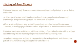 Anal fissure | PPTX