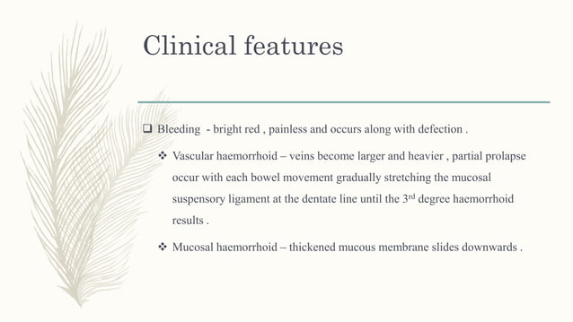 Anal fissure and haemrrhoid | PPTX | Digestive Disorders | Diseases and ...