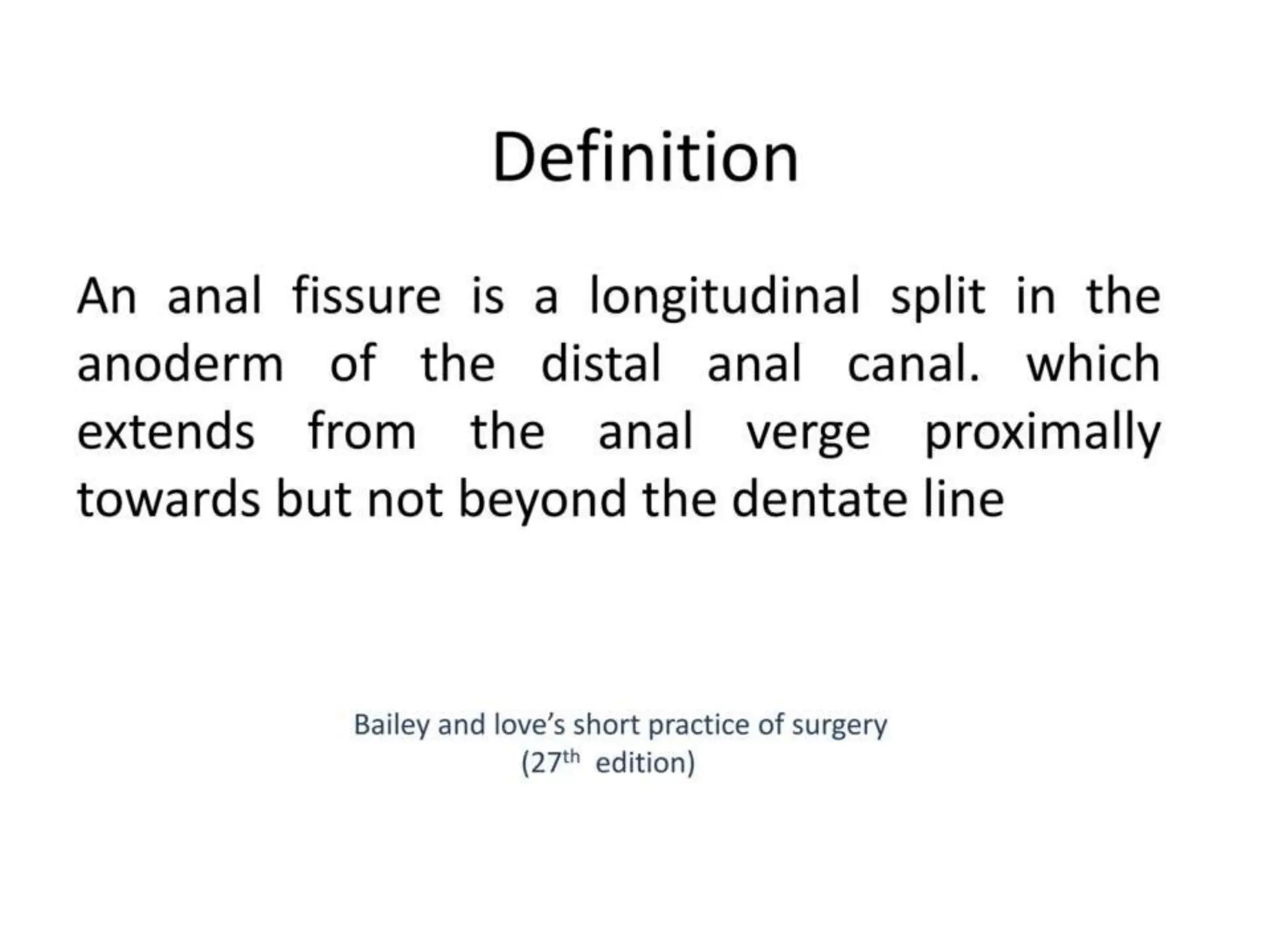 analfissure complete introduction, complications, treatment and ...