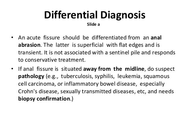 Anal fissure (fissure in ano) | PPSX