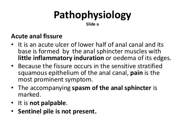 Anal fissure (fissure in ano) | PPSX