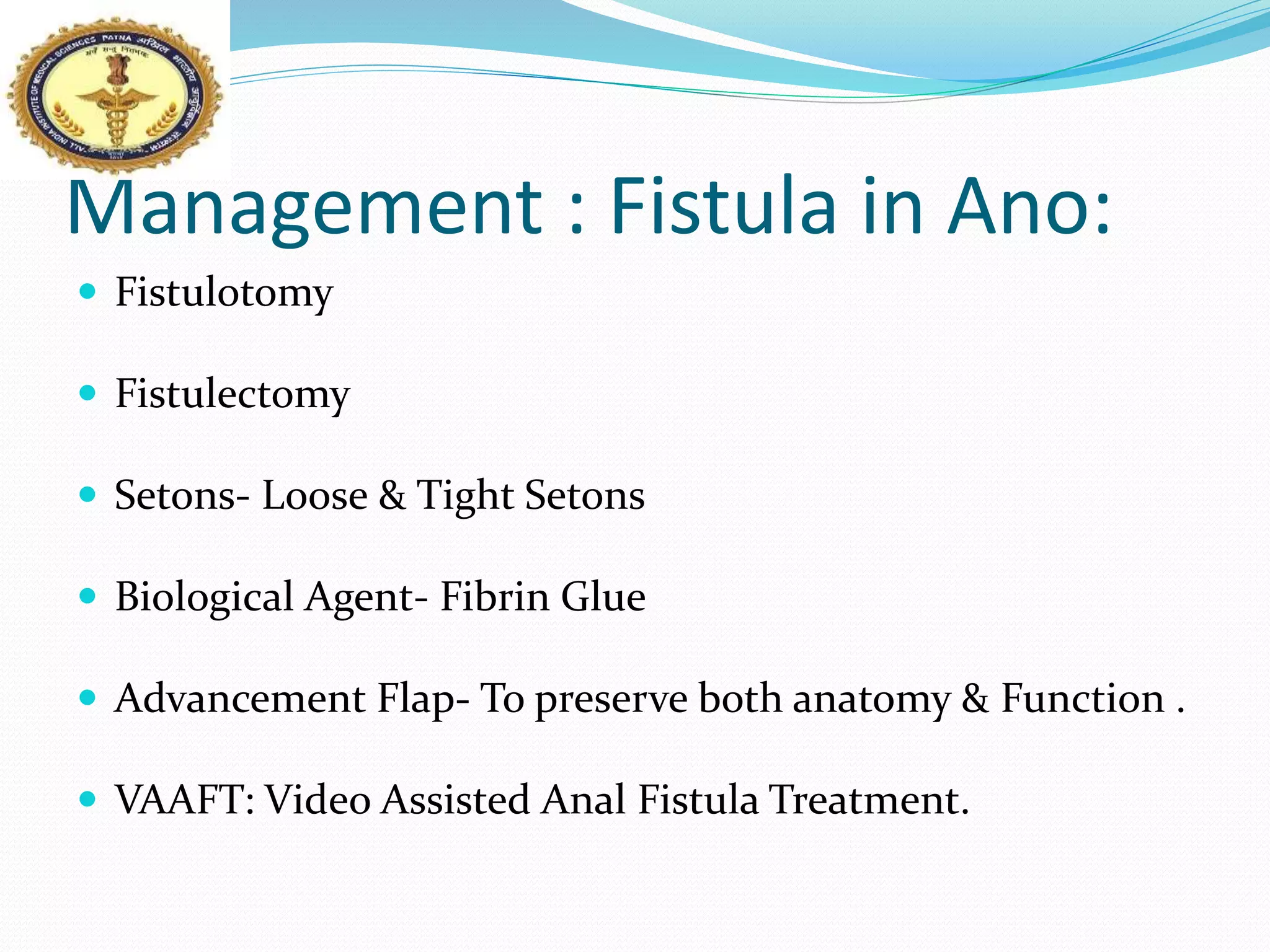 PPT by Dr Anil Kumar, Assitant Professor, AIIMS,Patna on Anal Fissure ...