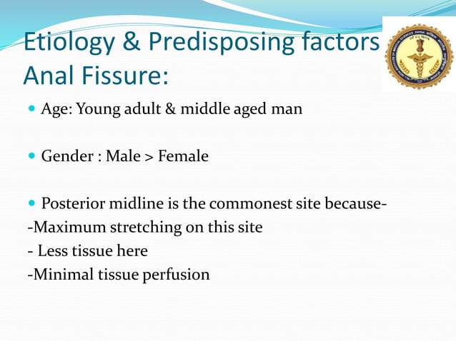 PPT by Dr Anil Kumar, Assitant Professor, AIIMS,Patna on Anal Fissure & Fistula in Ano | PPTX ...