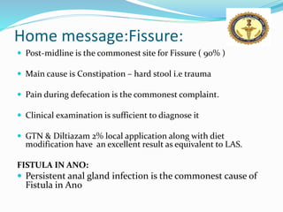PPT by Dr Anil Kumar, Assitant Professor, AIIMS,Patna on Anal Fissure ...