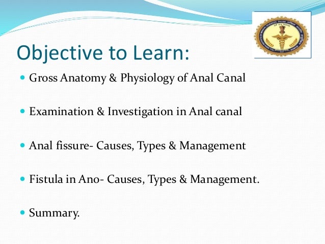 Fistula In Ano Types