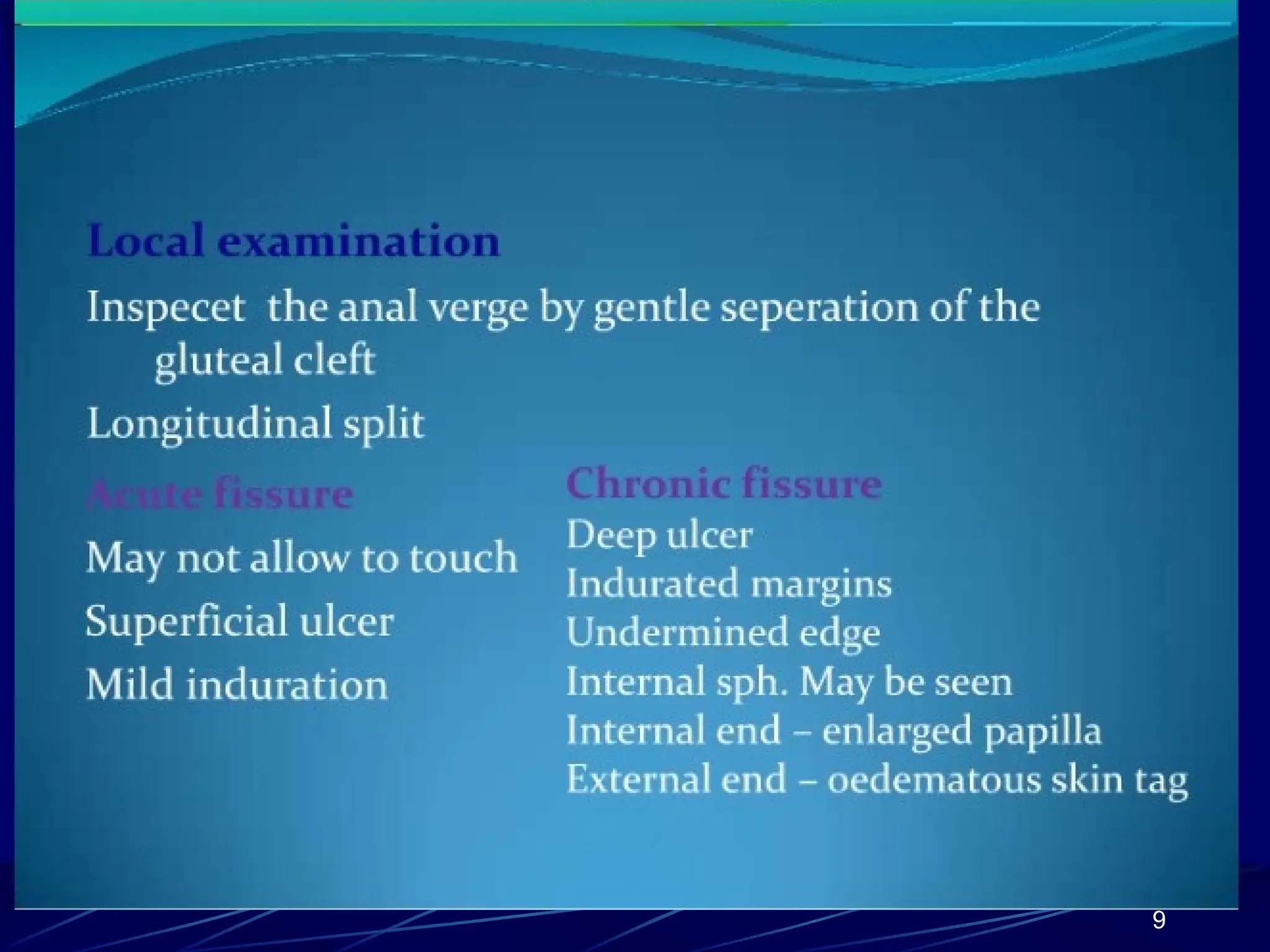 Anal fissure non surgical tt the lect.ppt