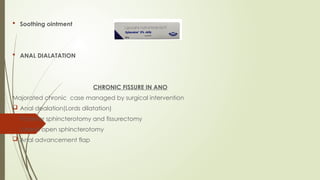 internal anal septectomy most common surgical procedure for chronic ...