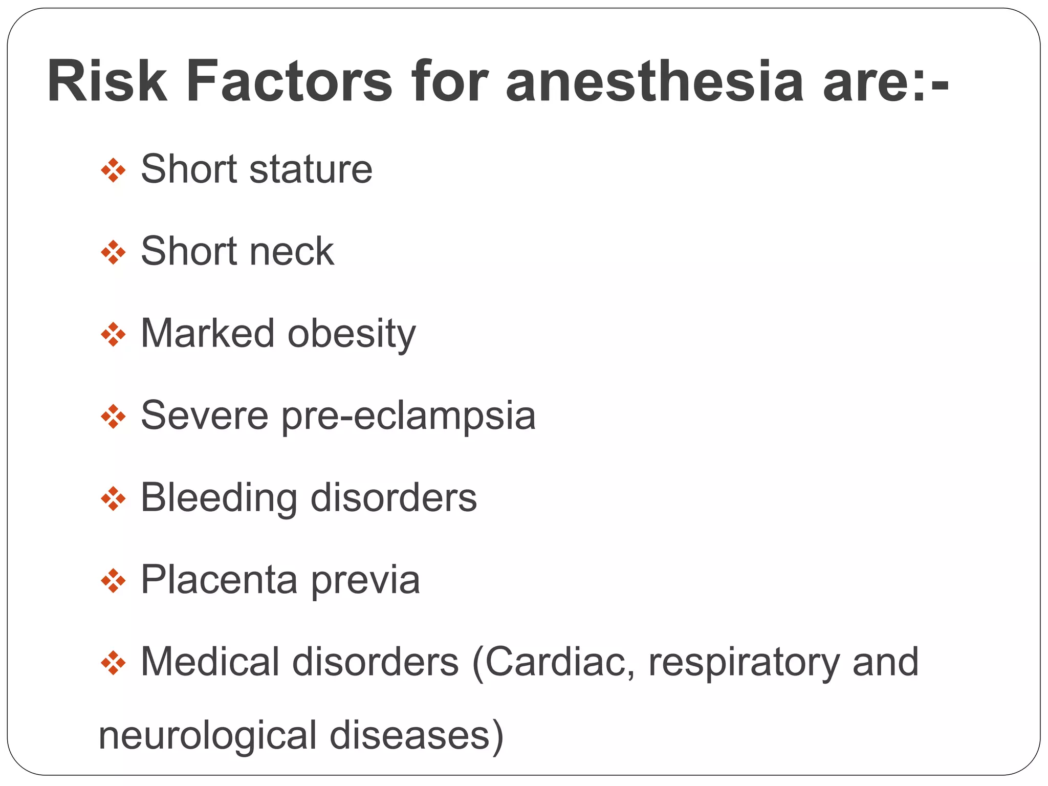 Analgesia and anesthesia in labor | PPTX