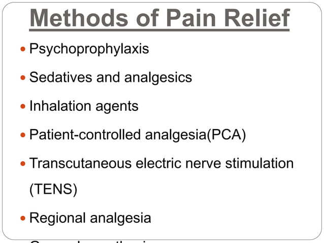 Analgesia and anesthesia in labor | PPTX