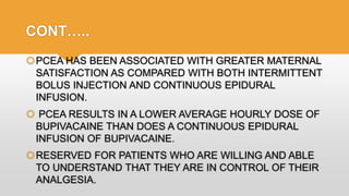 ANALGESIA IN OBSTETRICS | PPT