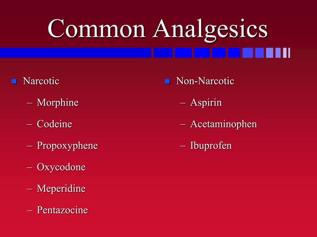 pharmacology of Analgesics, pain and NSAIDs | PPT
