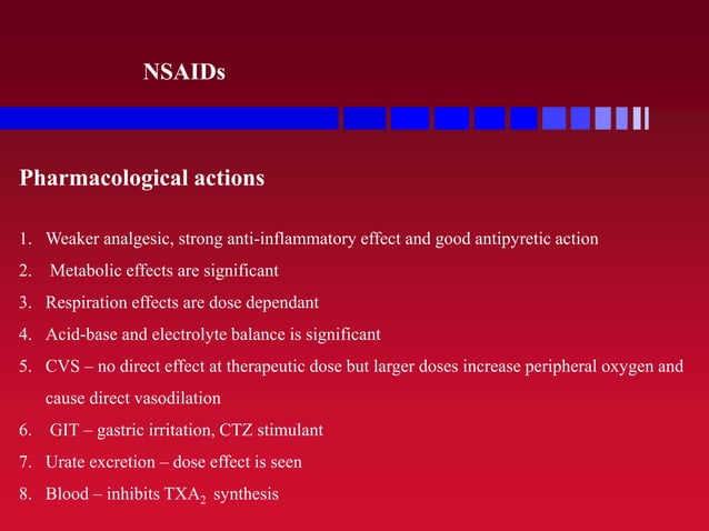 pharmacology of Analgesics, pain and NSAIDs | PPT