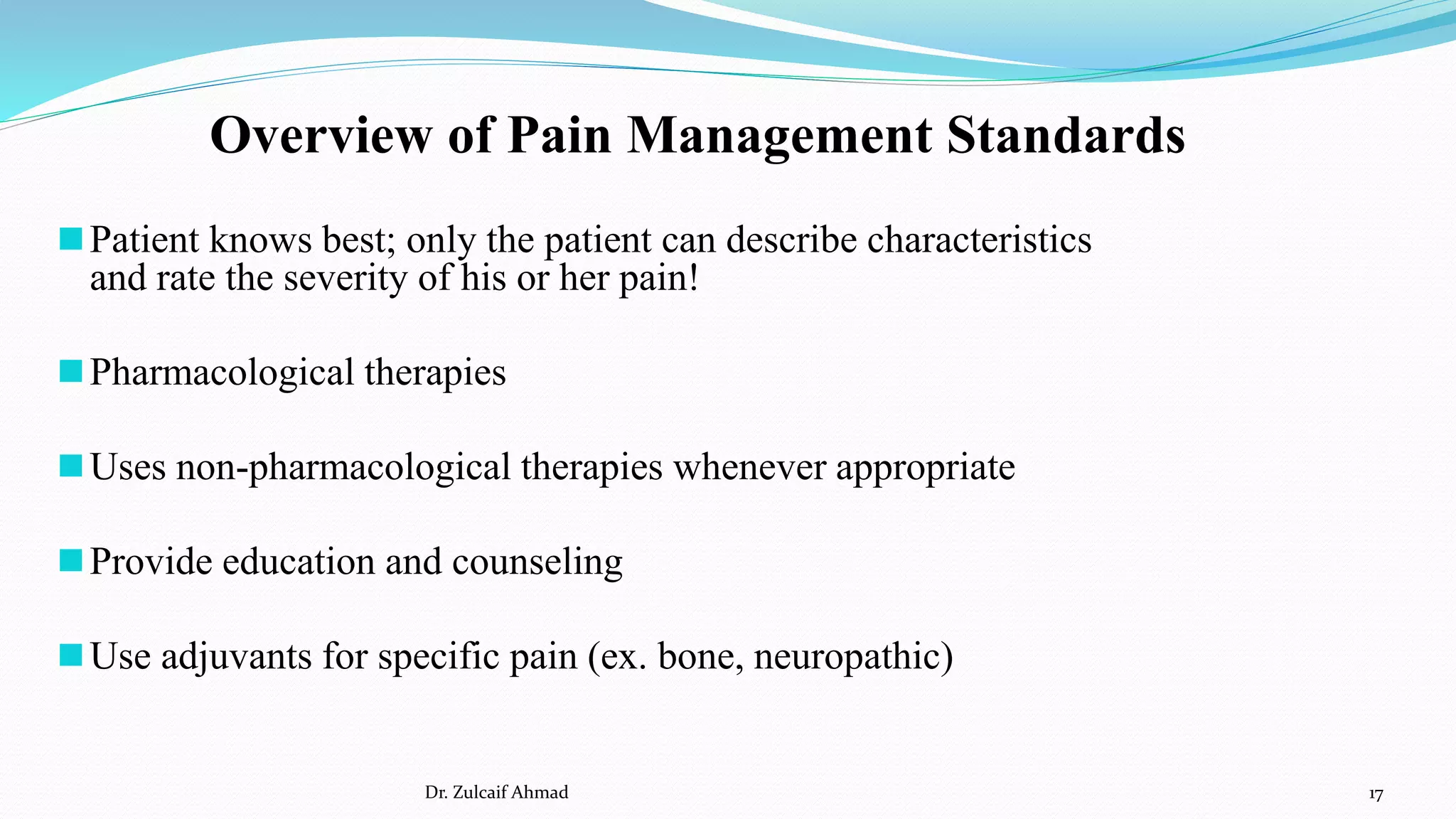 Analgesic, Pain Ladder, Pain Assessment & Pain Treatment | PPTX
