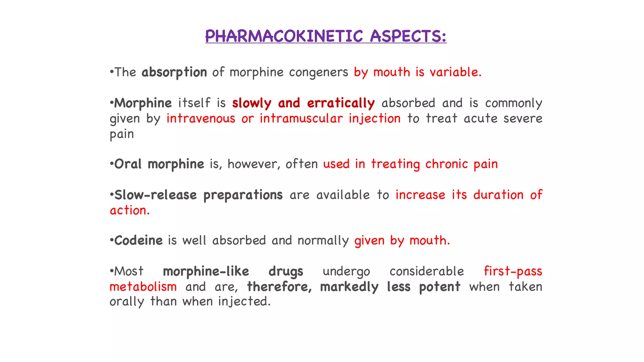 Analgesic, Anti-inflammatory & Anti-pyretic drugs |Narcotic analgesics ...