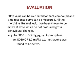 Screening models for analgesics activity | PPTX