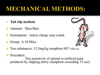 SCREENING OF ANALGESICS & ANTIPYRETIC | PPTX