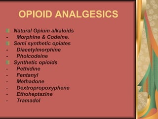 Analgesics | PPT